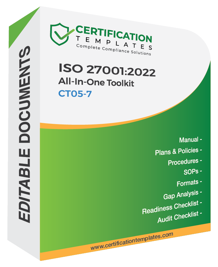 Buy ISO 27001:2022 Toolkit | ISMS Document Package | Latest Edition