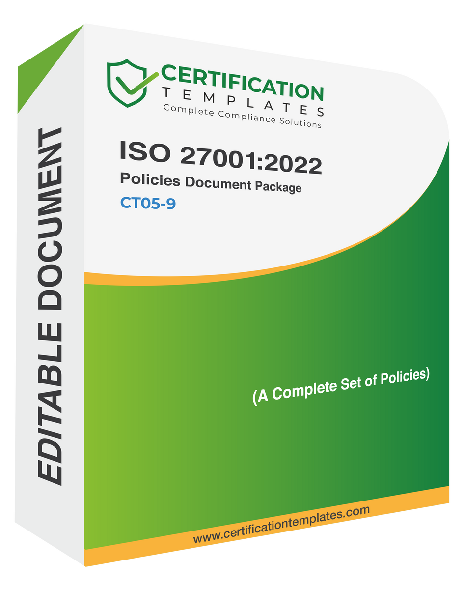 Buy ISO 27001 Policies Document | ISMS Package | ISO/IEC 27001:2022