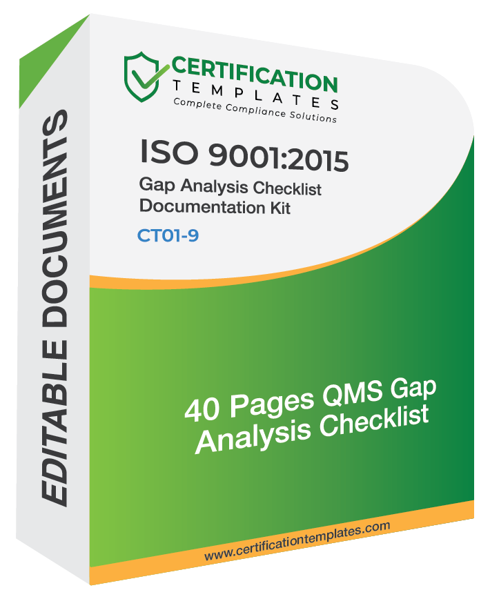 Buy ISO 9001 Gap Analysis Checklist | ISO 9001:2015 Document